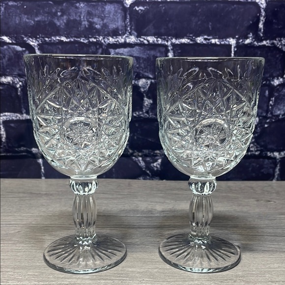 Libbey | Dining | Libbey Hobstar Wine Glasses | Poshmark